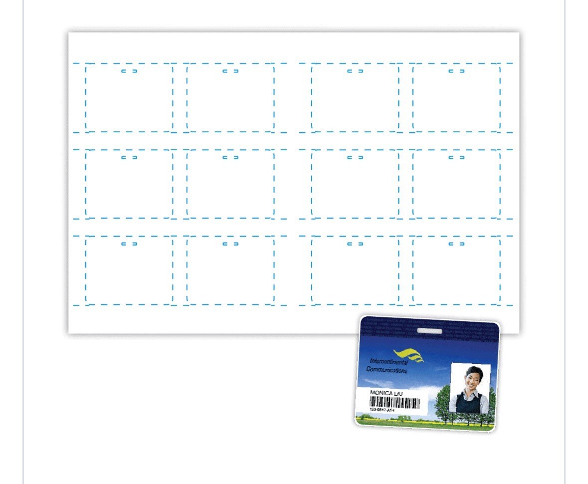 99 Sheets 12-UP-12 X 18 Sheets 3.5” X 2.75” Custom White Name Badge 8 ...