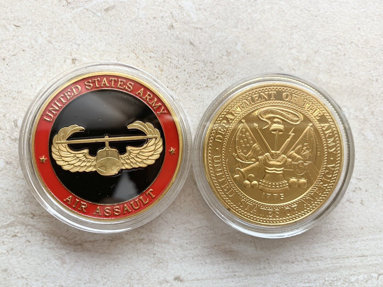 AIR ASSAULT Airborne US Army Challenge Coin USA AMY - Current Militaria ...