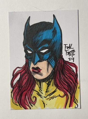 Hellcat Defender Original Sketch Card Drawing By Frank Forte Marvel ...