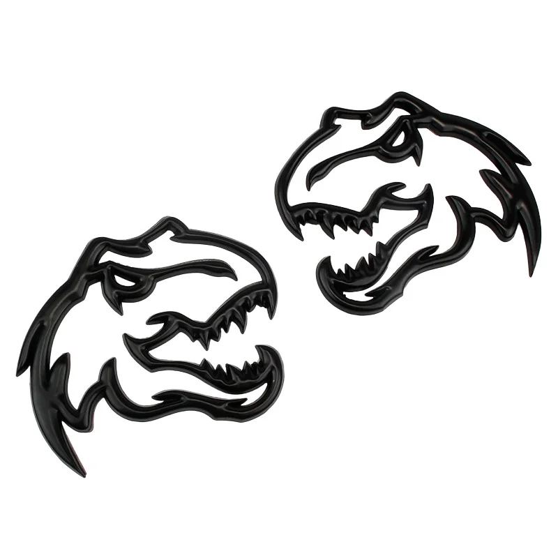 Car Metal Tyrannosaurus Rex Velociraptor Raptor Dinosaur Logo Trunk ...