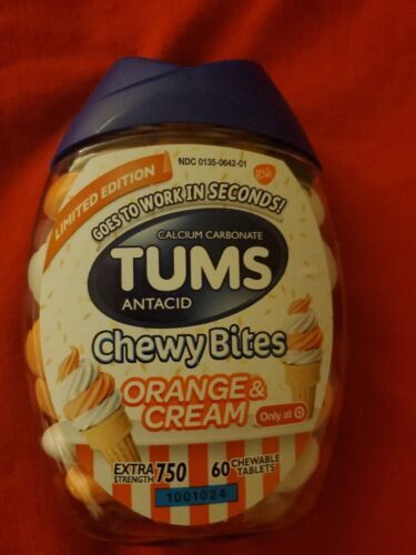 TUMS CHEWY BITES ORANGE & CREAM EXTRA STRENGTH CHEWABLE ANTACID FOR ...