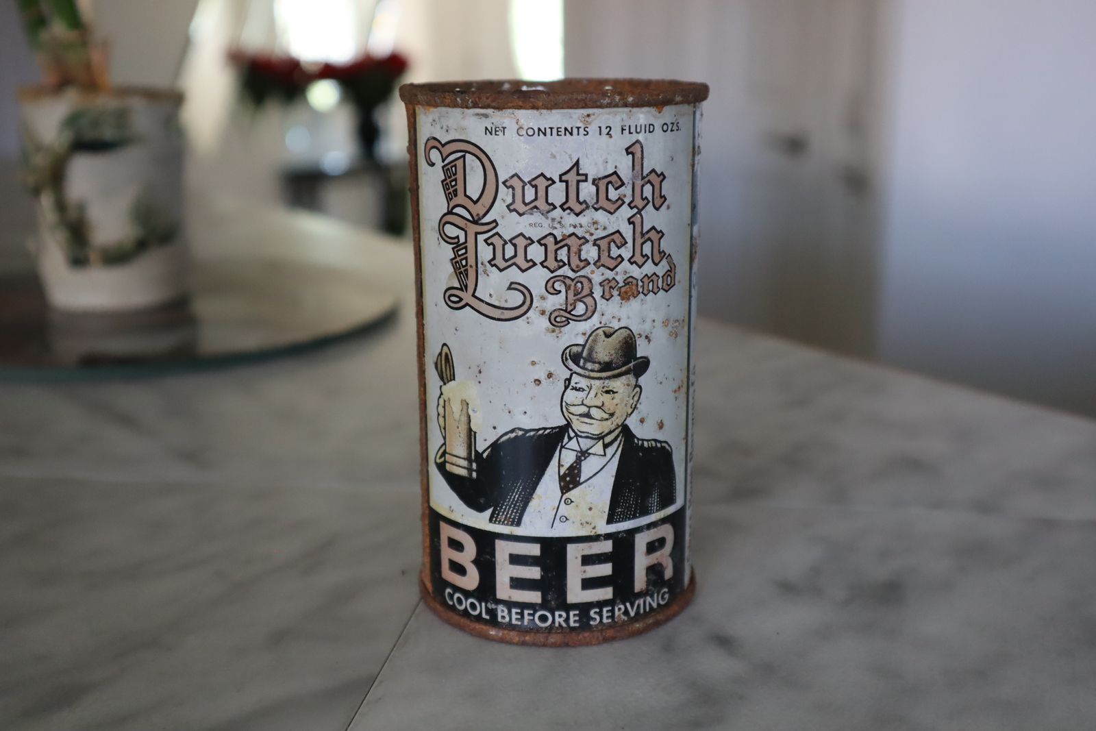 Vintage Dutch Lunch Brand Beer Can 12 fl.oz. - Flat Tops