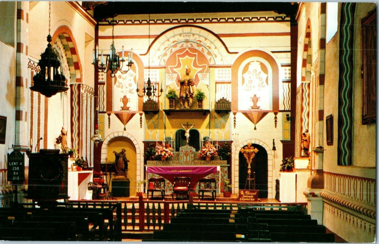 San Fernando Mission Main Altar Million Hills California Postcard ...