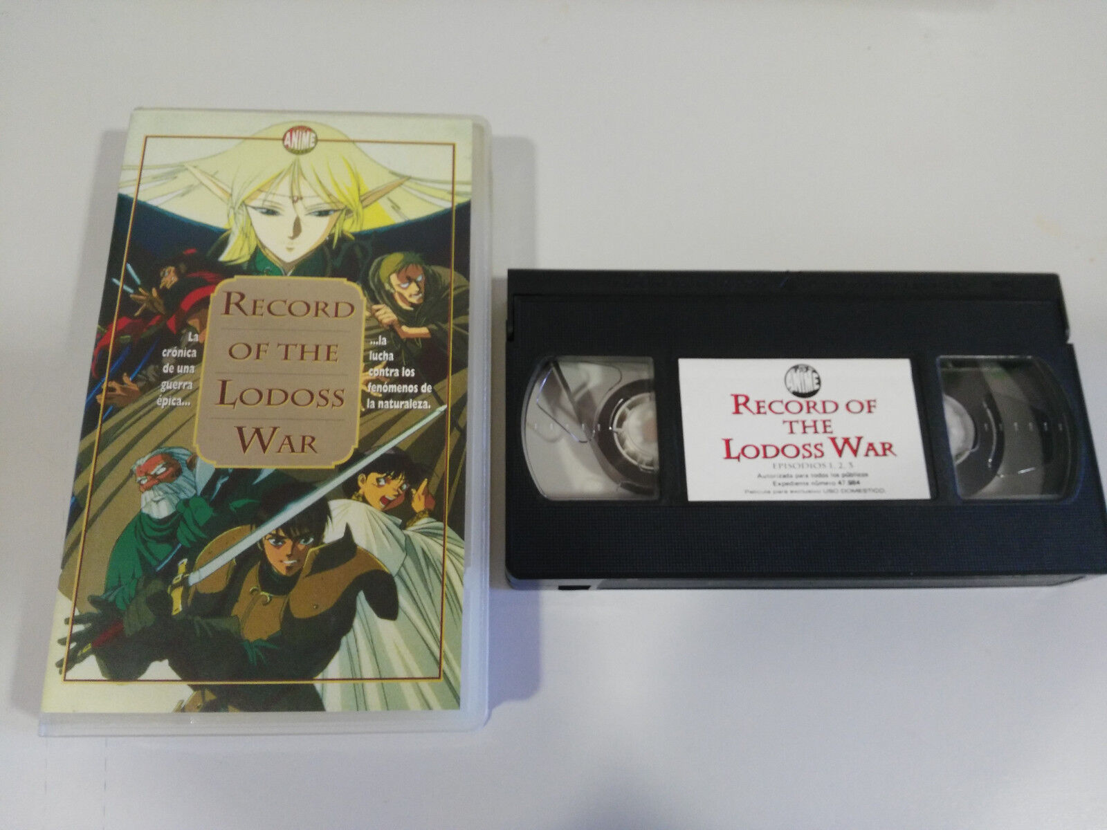 Record Of The Lodoss War - VHS Edition Espagnole Manga Unique 1995 ...