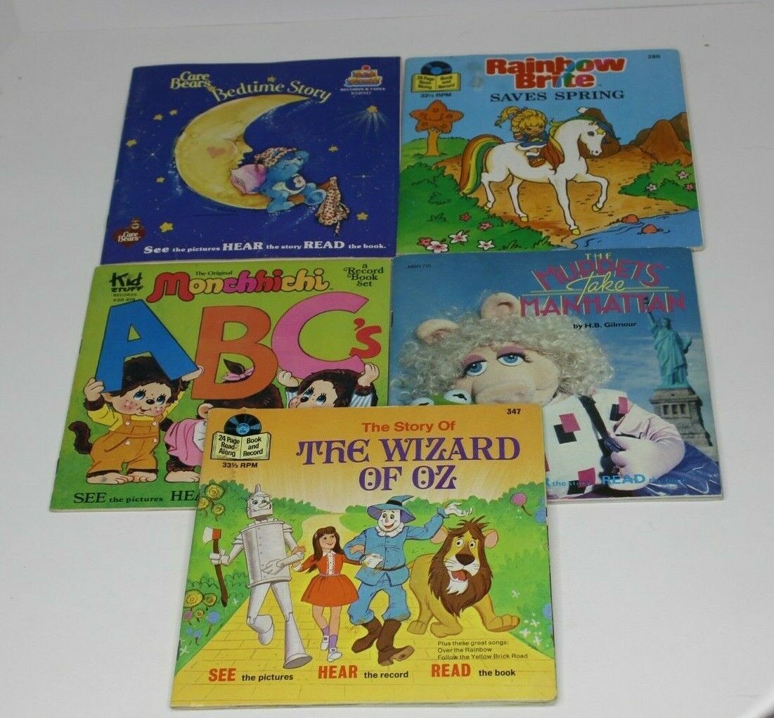 See Hear Read Along Wizard of OZ Muppets Care Bears Rainbow Brite ...