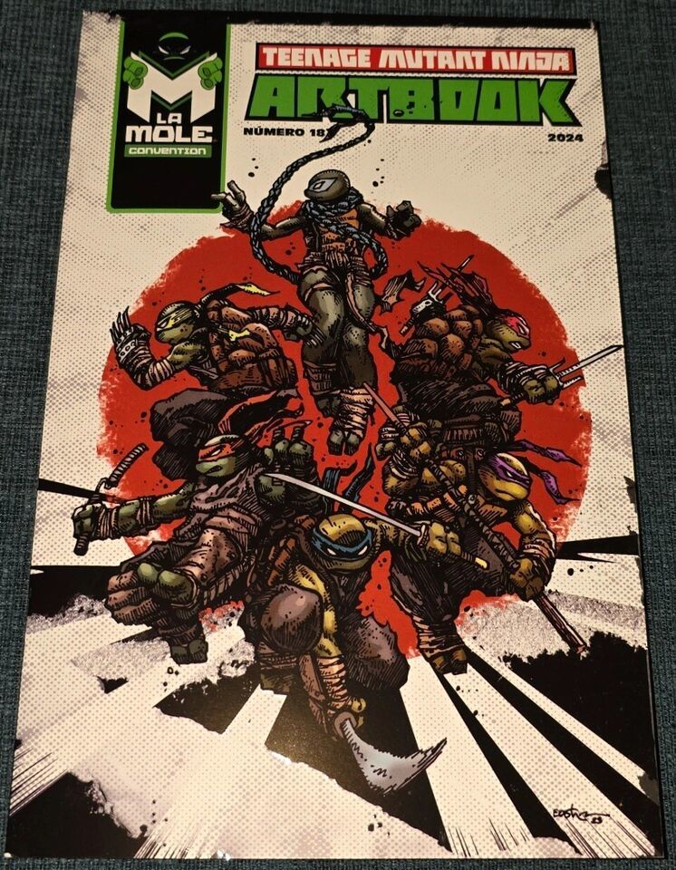 2024 Rare TMNT Ninja Turtles Artbook 1 NM MX Kevin Eastman 1000 La Mole ...