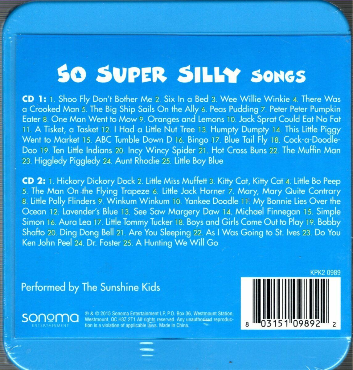 50 Super Silly Songs (2 CDs, Stickers & Coloring Book) CD for Kids - CDs