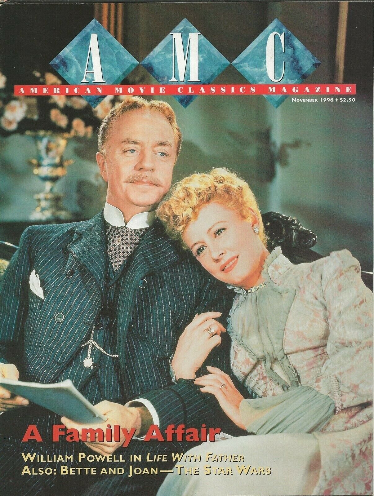 ORIGINAL Vintage Nov 1996 AMC Magazine William Powell - Magazines