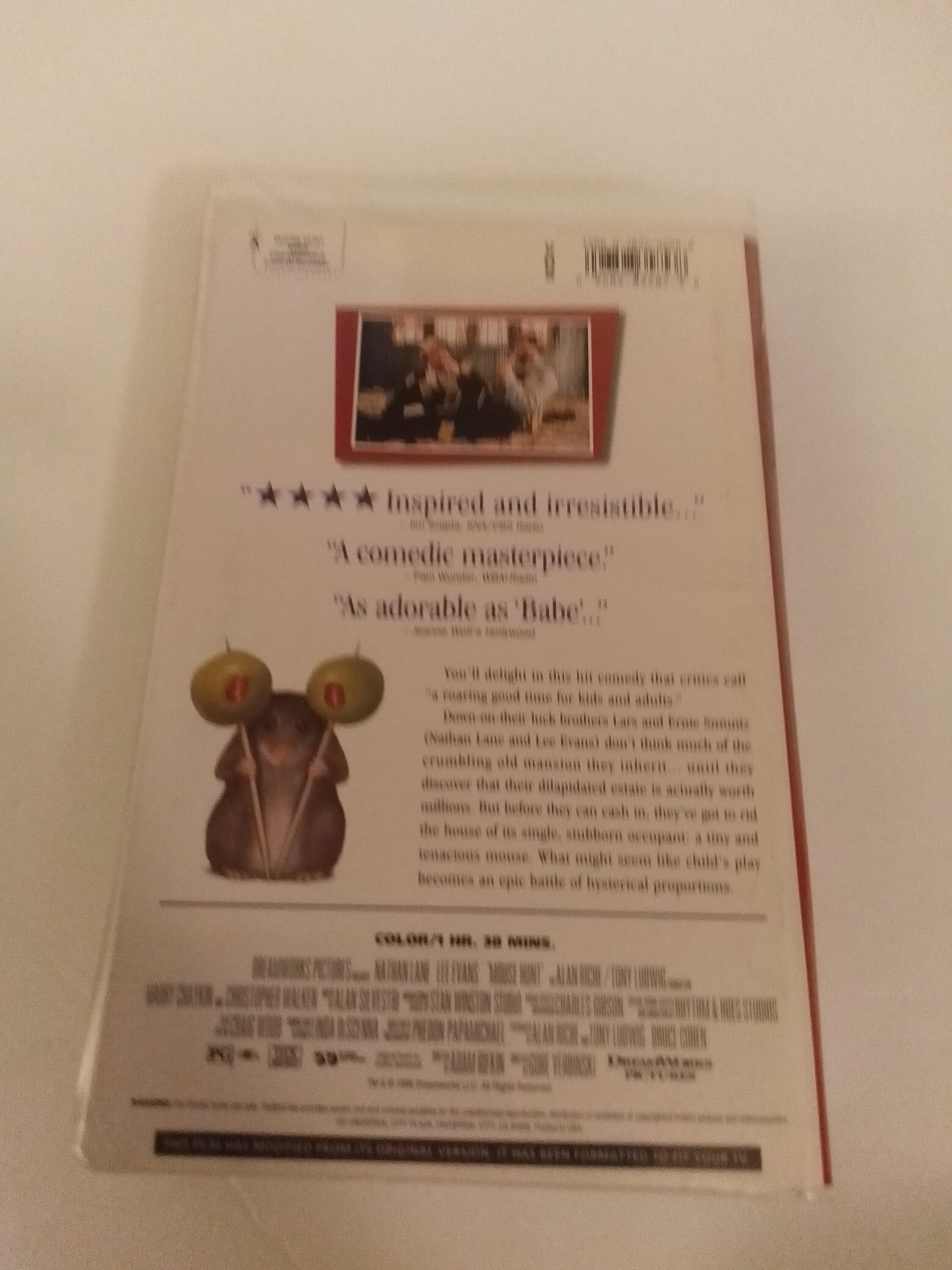 Dreamworks Mouse Hunt 1998 VHS Video Cassette Clamshell Edition Like ...