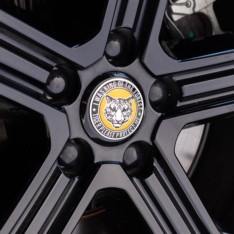 Car Stickers Modified Hub Center Cover Label Steering Wheel Label Hub ...