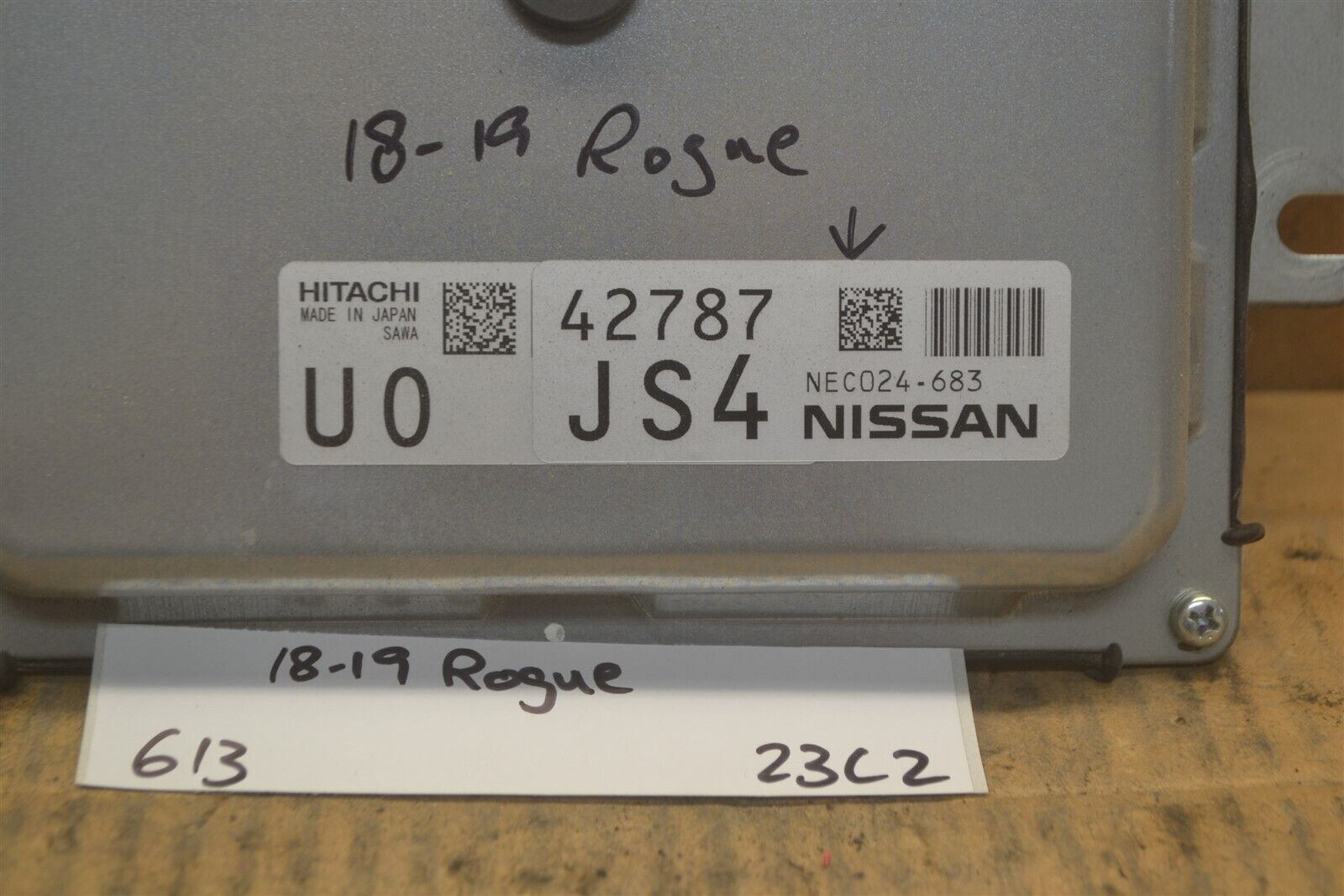 18-19 Nissan Rogue 2.0L Engine Control Unit ECU NEC024683 Module 613 ...