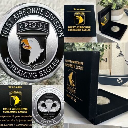 U.S. Army 101st Airborne Division Jump Wing School Challenge Coin W ...