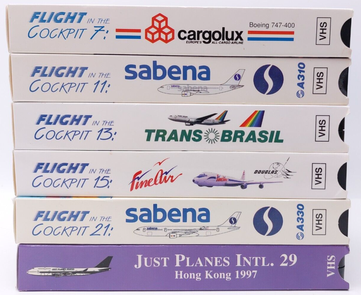 Flight in the Cockpit Lot Royal Airbus A310-300 A330 747 767 VHS Lot ...