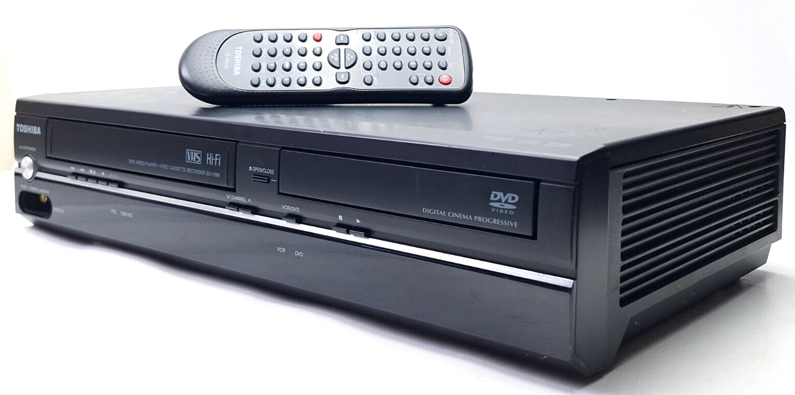 Toshiba SDV398KC DVD/VCR Combo Unit VHS Video Cassette Recorder w ...