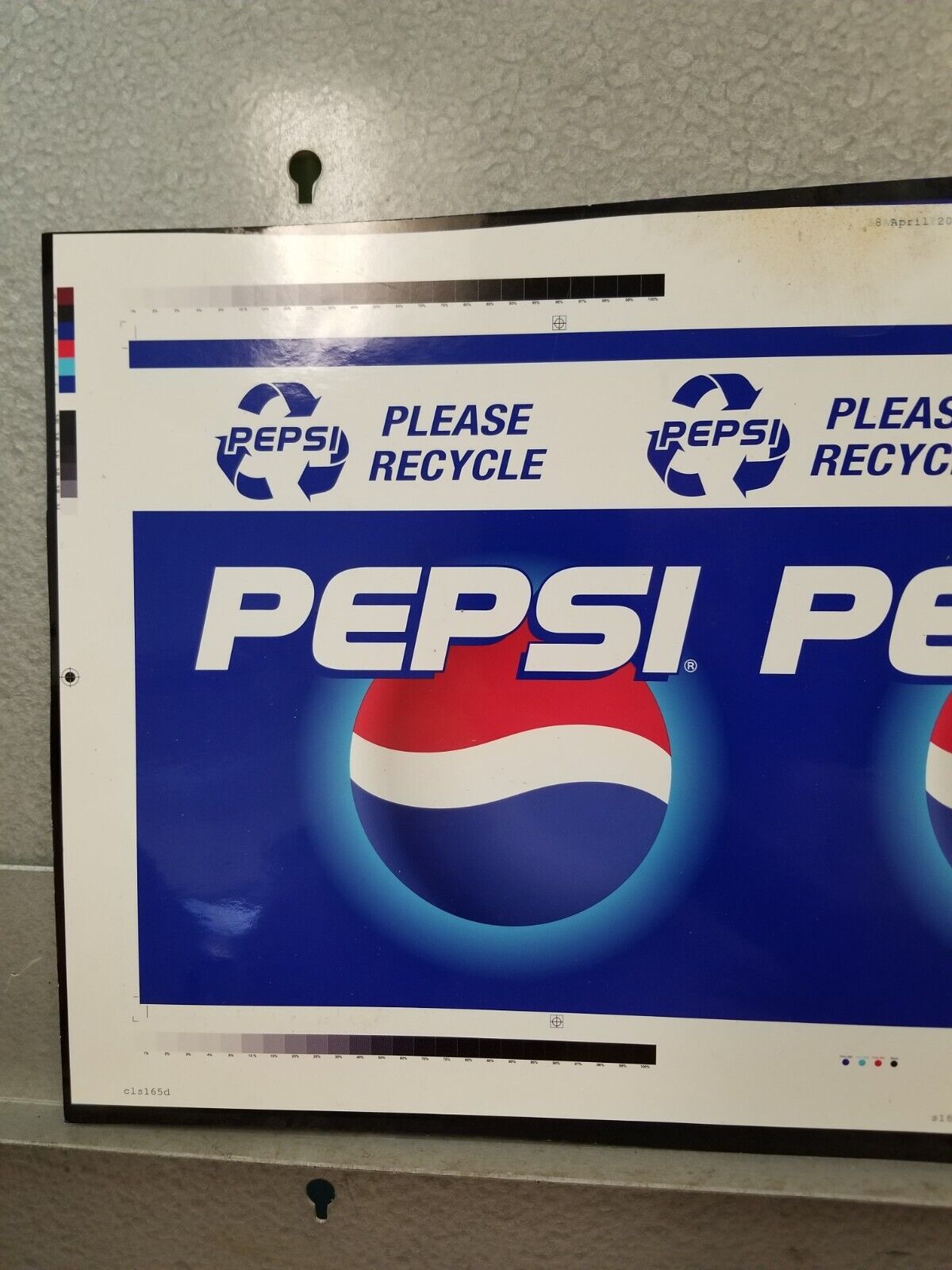 Pepsi Logo Ball Please Recycle Preproduction Advertising Art Work 2018 ...