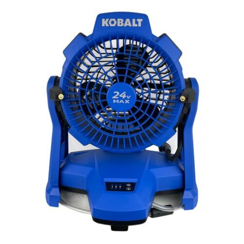 New KOBALT Misting Indoor/Outdoor Fan 3 Speeds 3 Mist Settings 24v Max ...