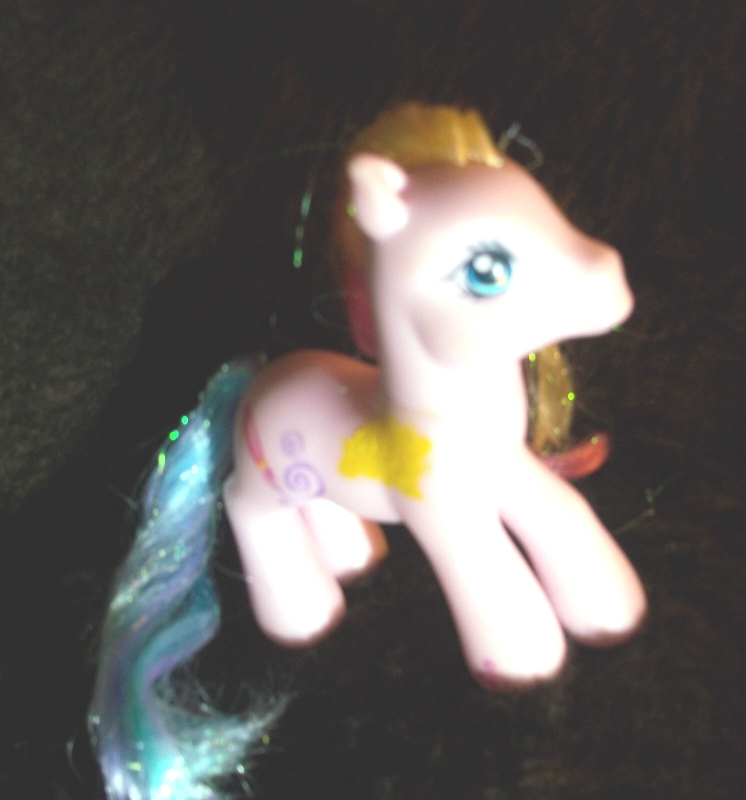 MLP Earth My Little Pony G3 Toola Roola Pink Paint Brush Colourful Mane ...