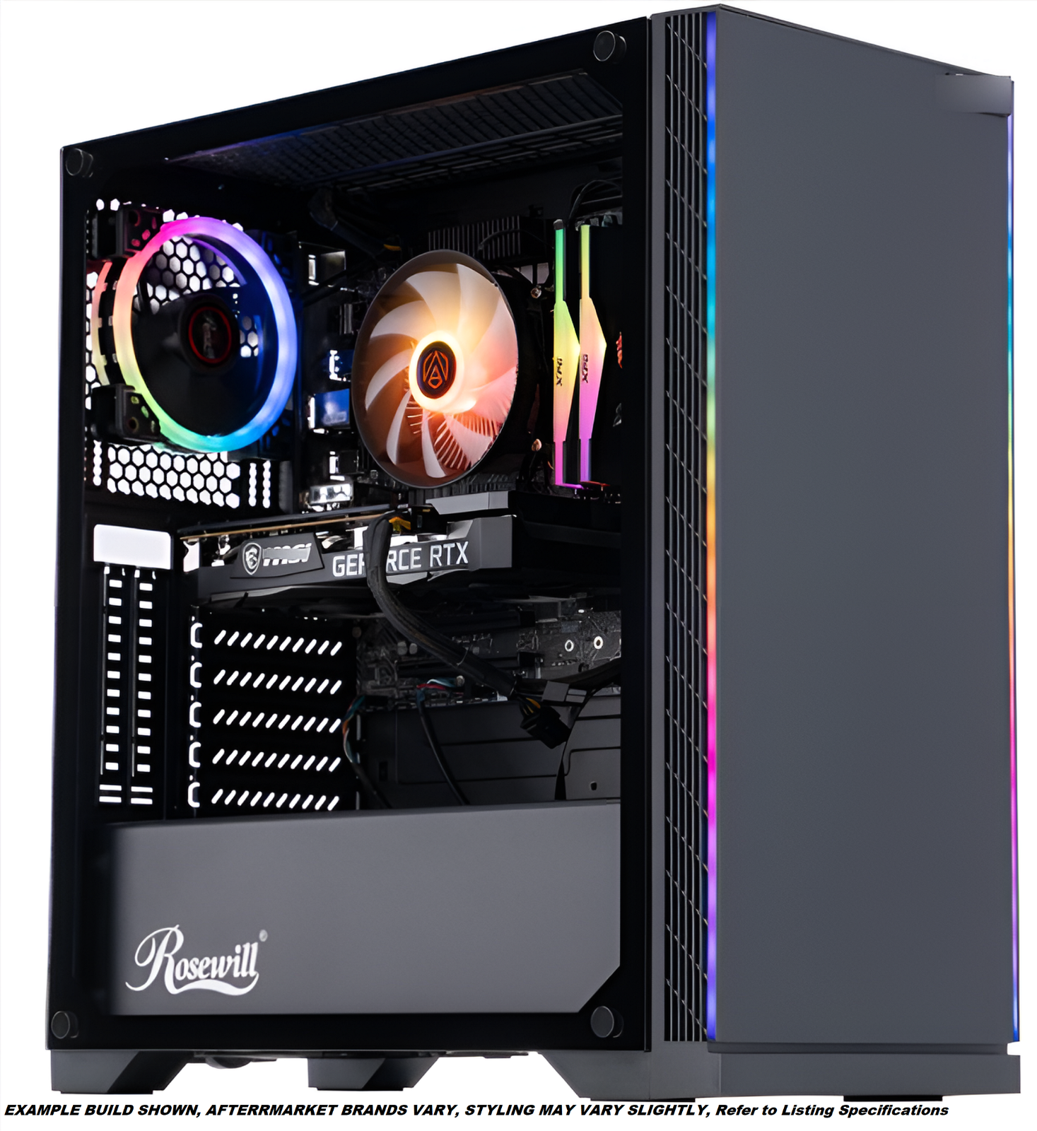 Geforce RTX 3080 Gaming Computer AMD Ryzen 32GB RAM 1TB NVME SSD RGB VR ...