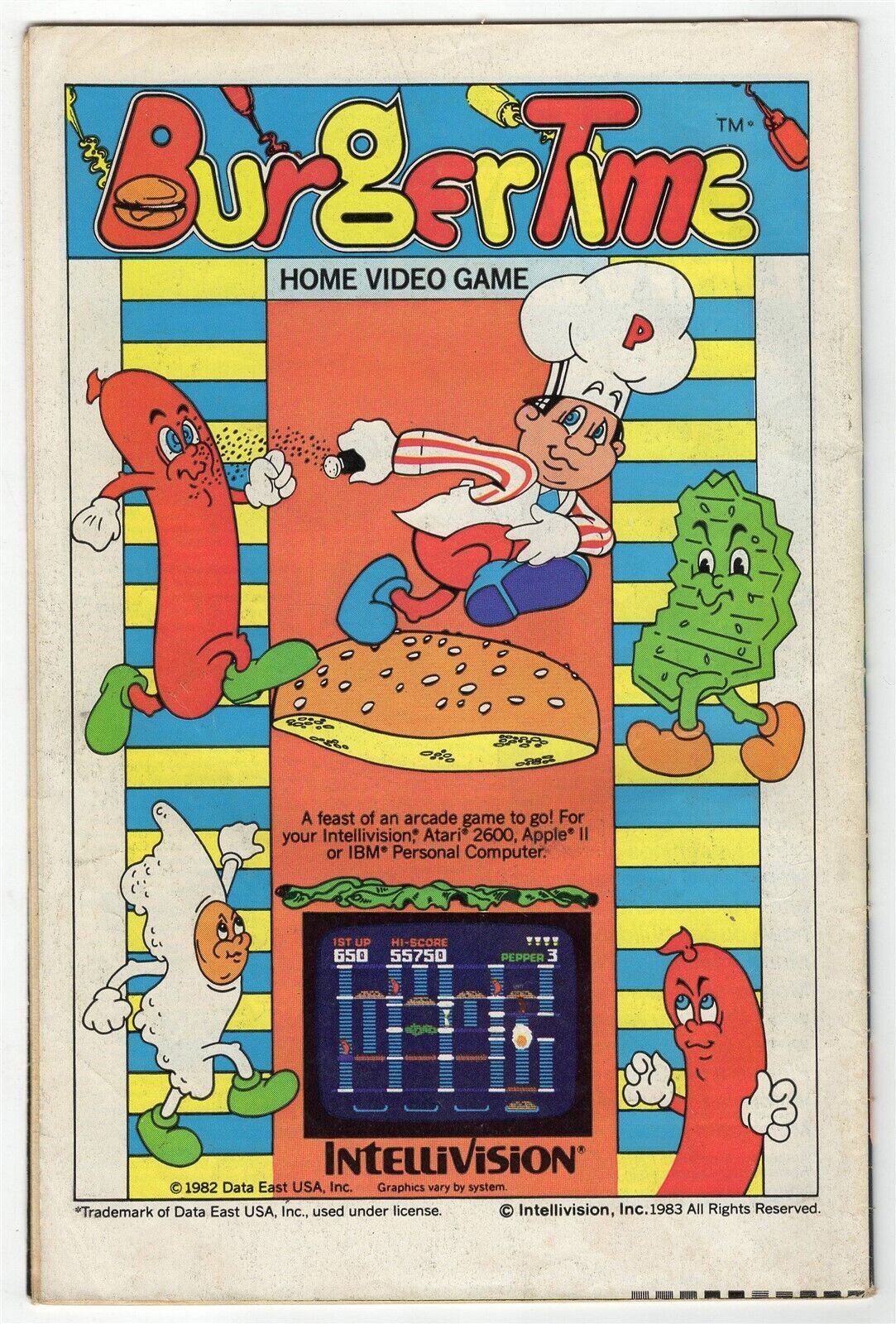 Blue Devil #3 ORIGINAL Vintage 1984 DC Comics w/ Burgertime Ad ...