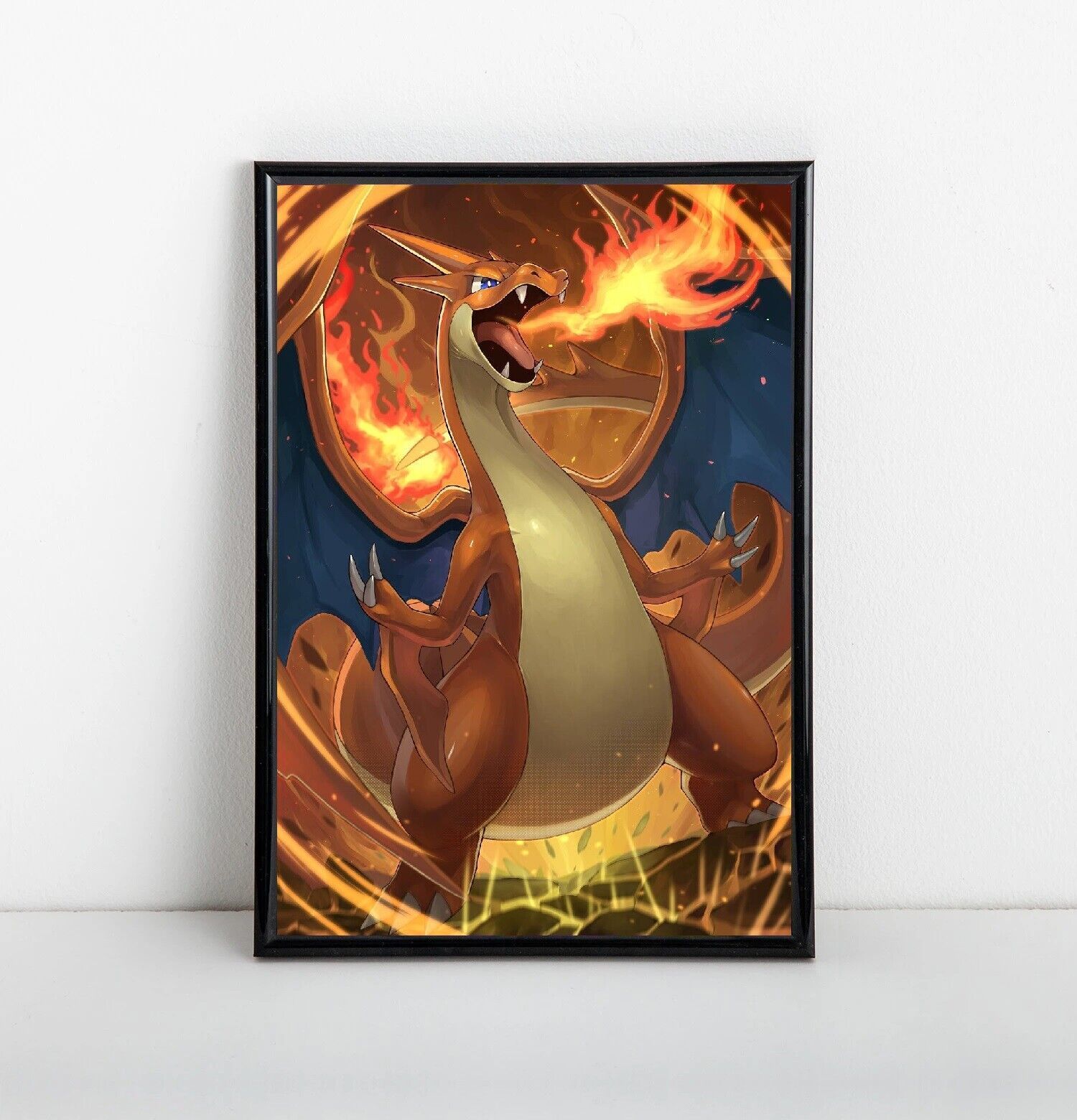 Charizard Pokemon Poster | Framed Art Painting | Anime | NEW | USA ...