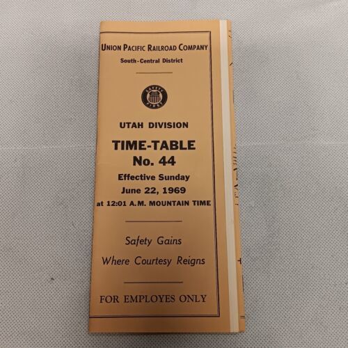 Union Pacific Employee Timetable No 44 1969 Utah Division - Employee ...