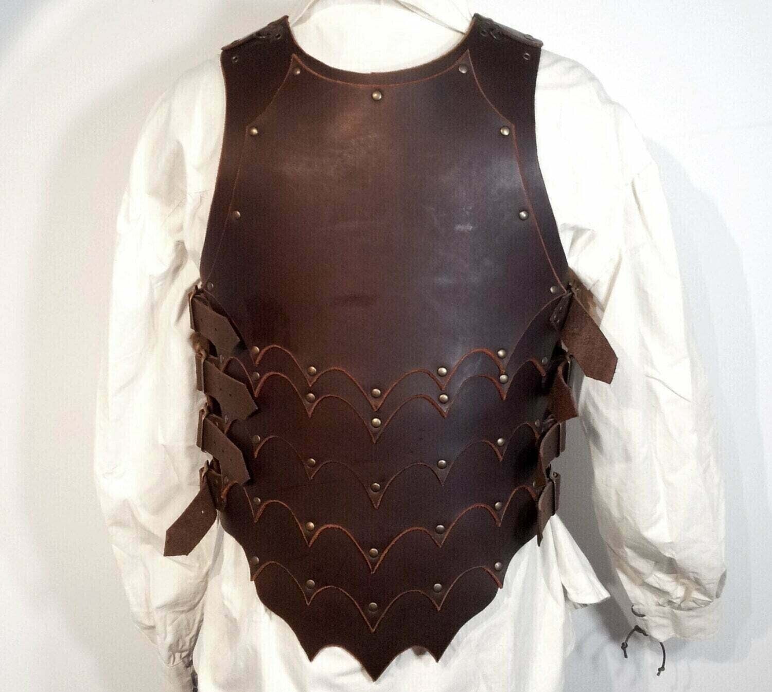 Medieval Dragon Slayer Leather Jacket Armor Reenactment Cuirass Armor ...