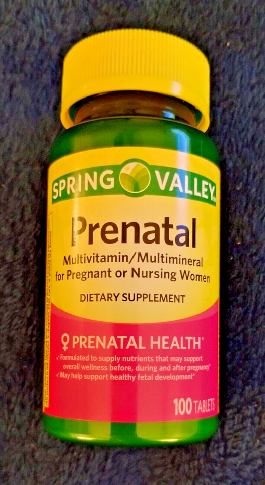 Spring Valley Prenatal Multivitamin for Pregnant and Nursing Women ...