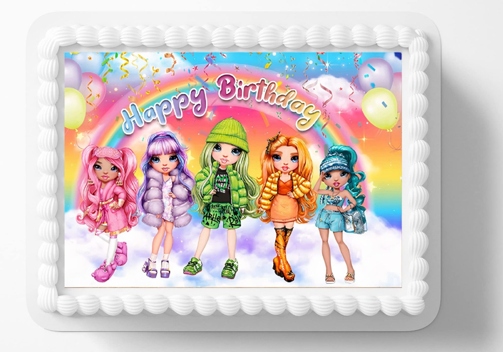 Rainbow High Edible Image Edible Birthday Cake Topper Frosting Sheet ...