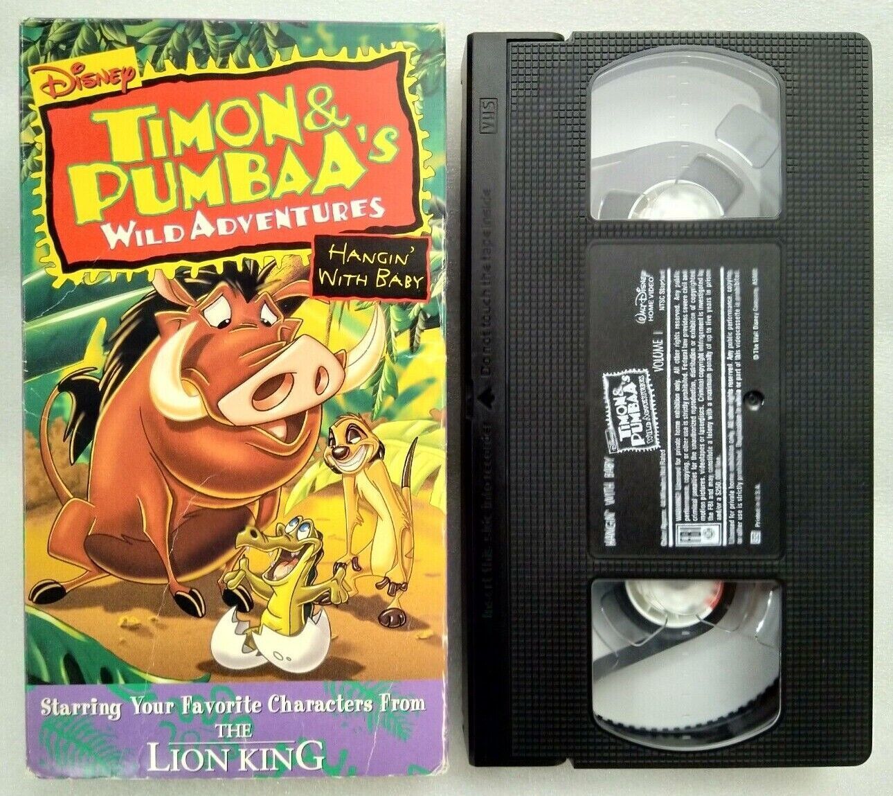 VHS Timon and Pumbaa's Wild Adventures - Hangin' With Baby (VHS, 1996 ...