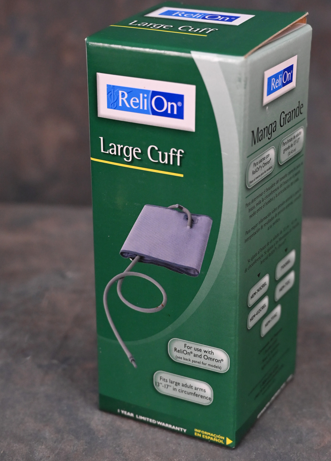 ReliOn Omron Large Cuff 13"-17" Blood Pressure Cuff Adult H-003DREL ...