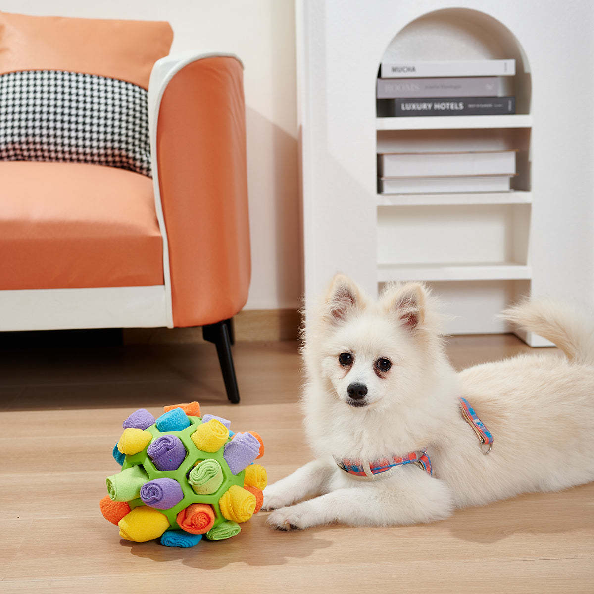 Dog Sniffing Ball Puzzle Toys Inscrease IQ Slow Dispensing Feeder Folderble Dog - Dog Supplies