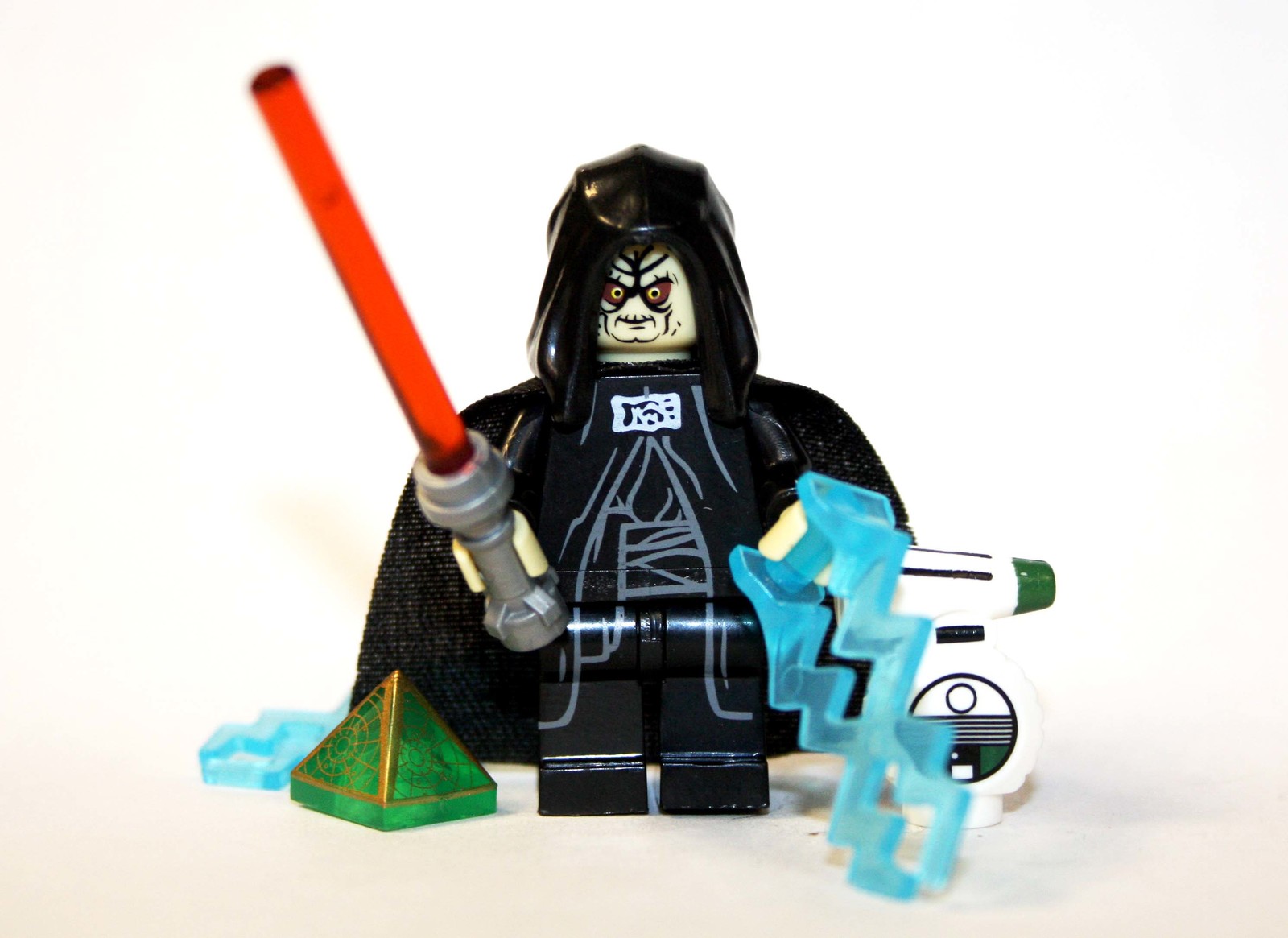 Minifigure Custom Toy Darth Sidious The Emperor deluxe with droid Star ...