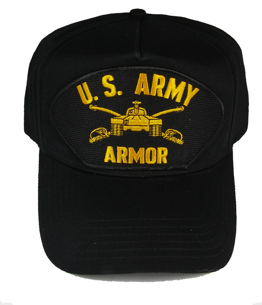 U.S. ARMY ARMOR Hat with the ARMOR INSIGNIA cap - BLACK - Veteran Owned ...