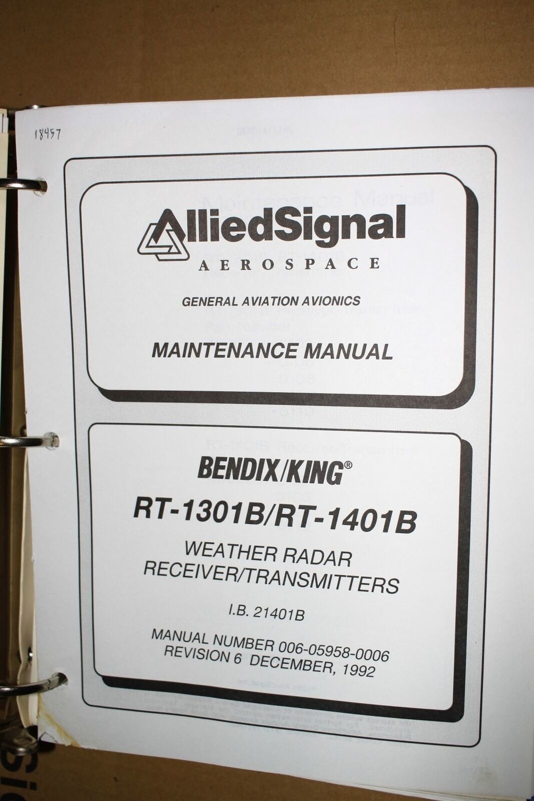 Honeywell Bendix King RT-1301B/1401B Weather Radar Receiver transmitter ...