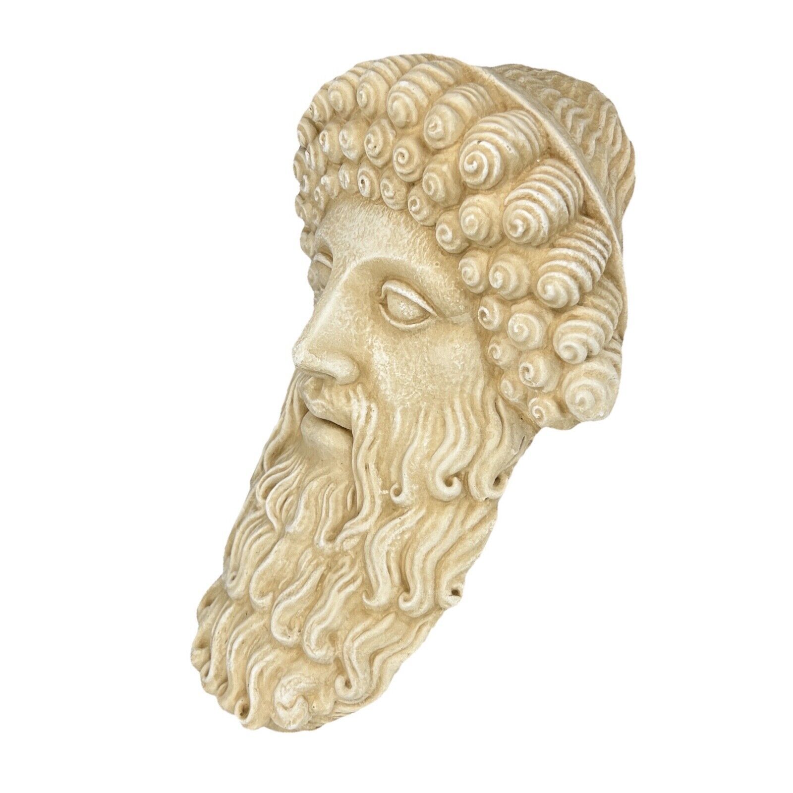 Hermes Greek Roman God Mask Head Sculpture Wall Decor Bas Relief Cast ...