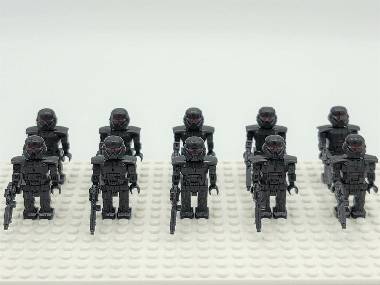 10pcs Star Wars Dark Troopers Phase III The Mandalorian Custom ...
