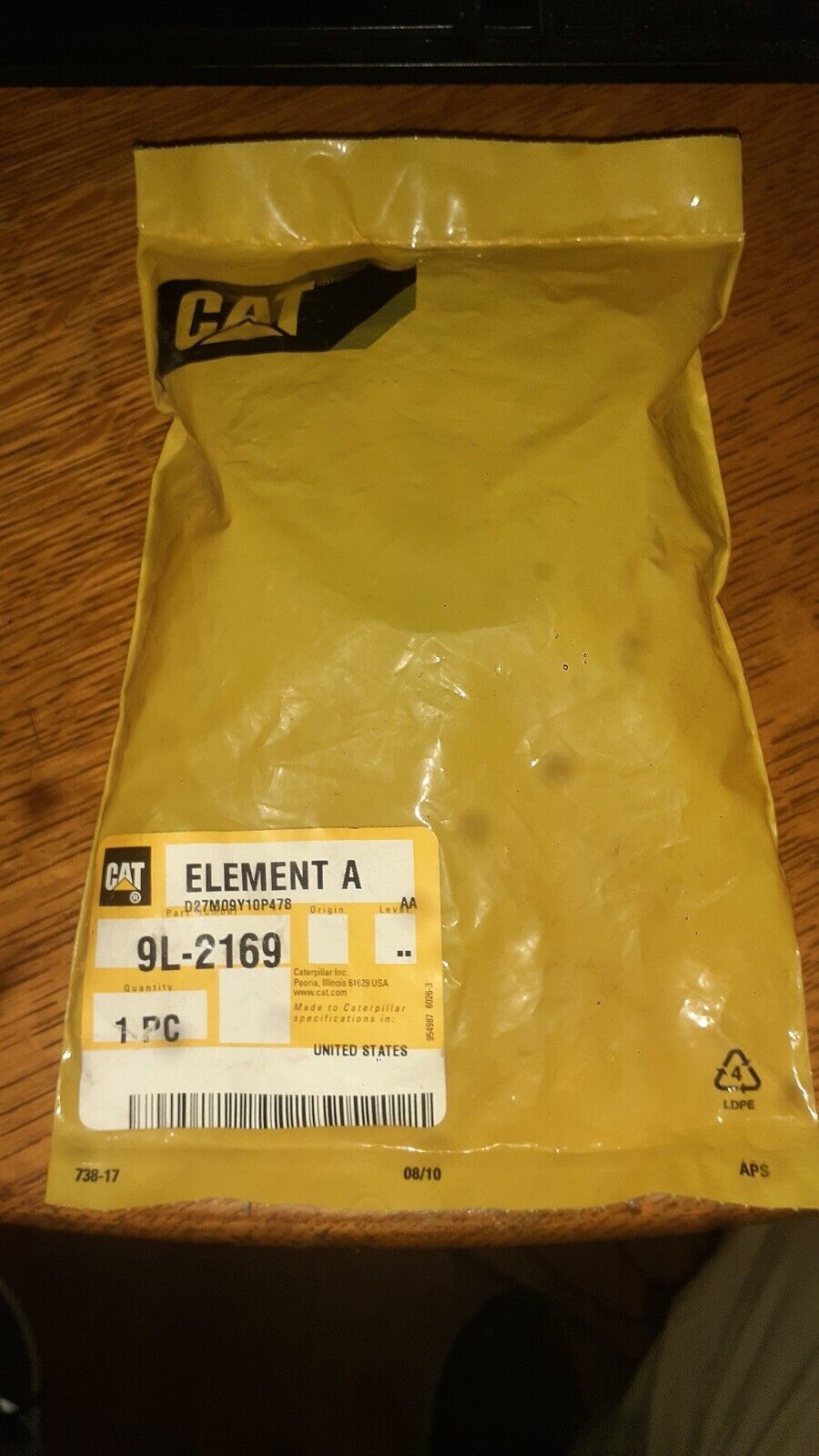 NEW Genuine Caterpillar CAT Air Filter Element A 9L-2169 - Heavy ...