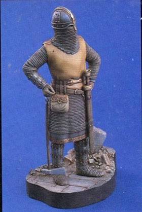 1/16 Resin Model Kit European Medieval Knight Unpainted - Figures
