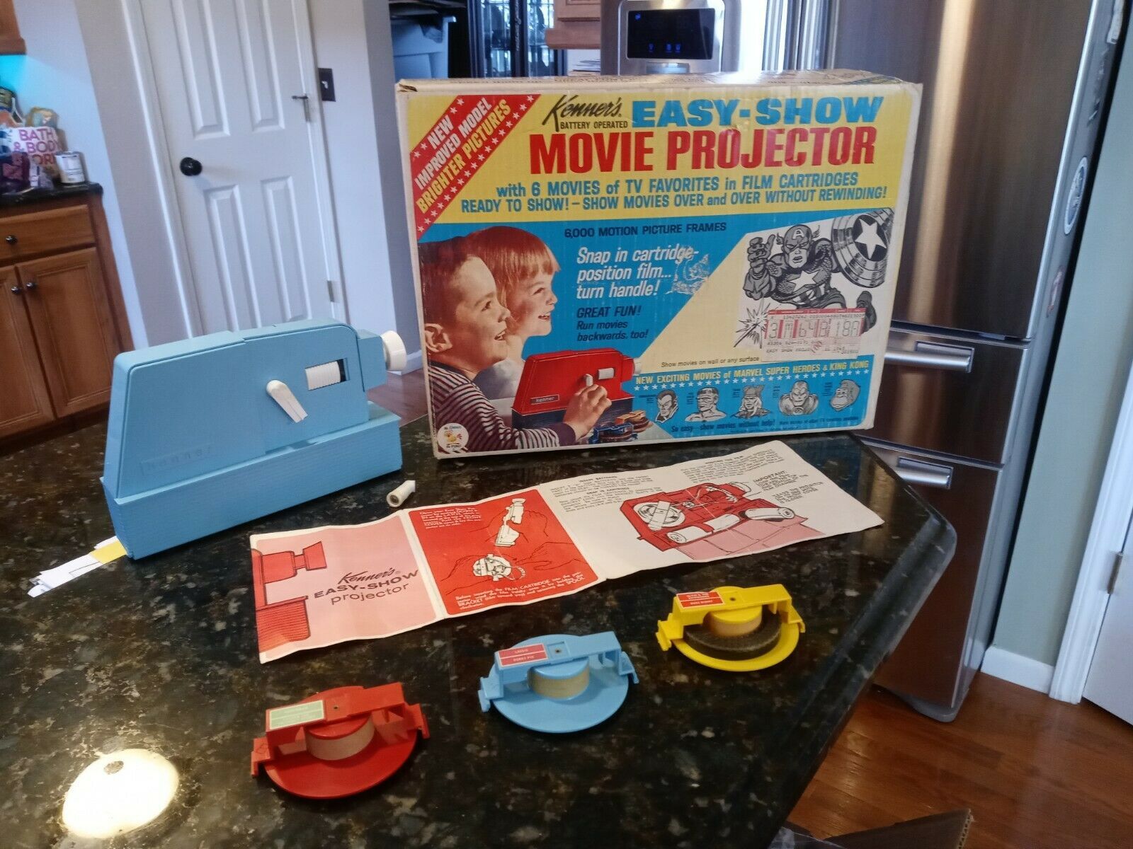 Vtg 1967 Kenner Marvel Comics Easy-Show Movie Projector Marvel - PLEASE ...
