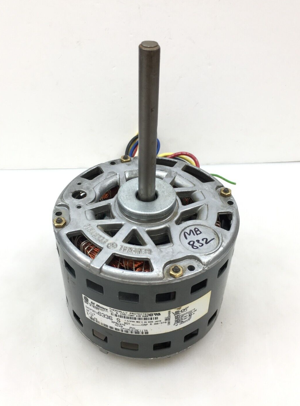 GE 5KCP39GGS336S Blower Motor 1/3HP 1075RPM 1PH 115V HC41AE117A used # ...