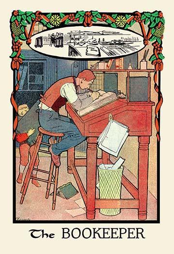 The Bookeeper 20 x 30 Poster - Home Décor