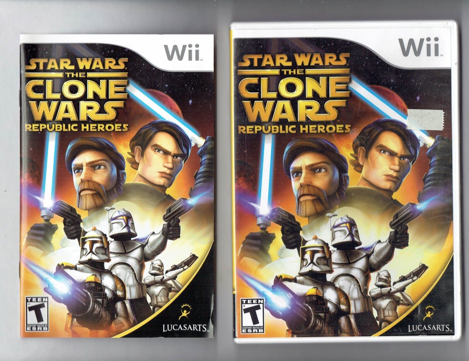Nintendo Wii Star Wars Clone Wars: Republic Heroes video Game Complete ...