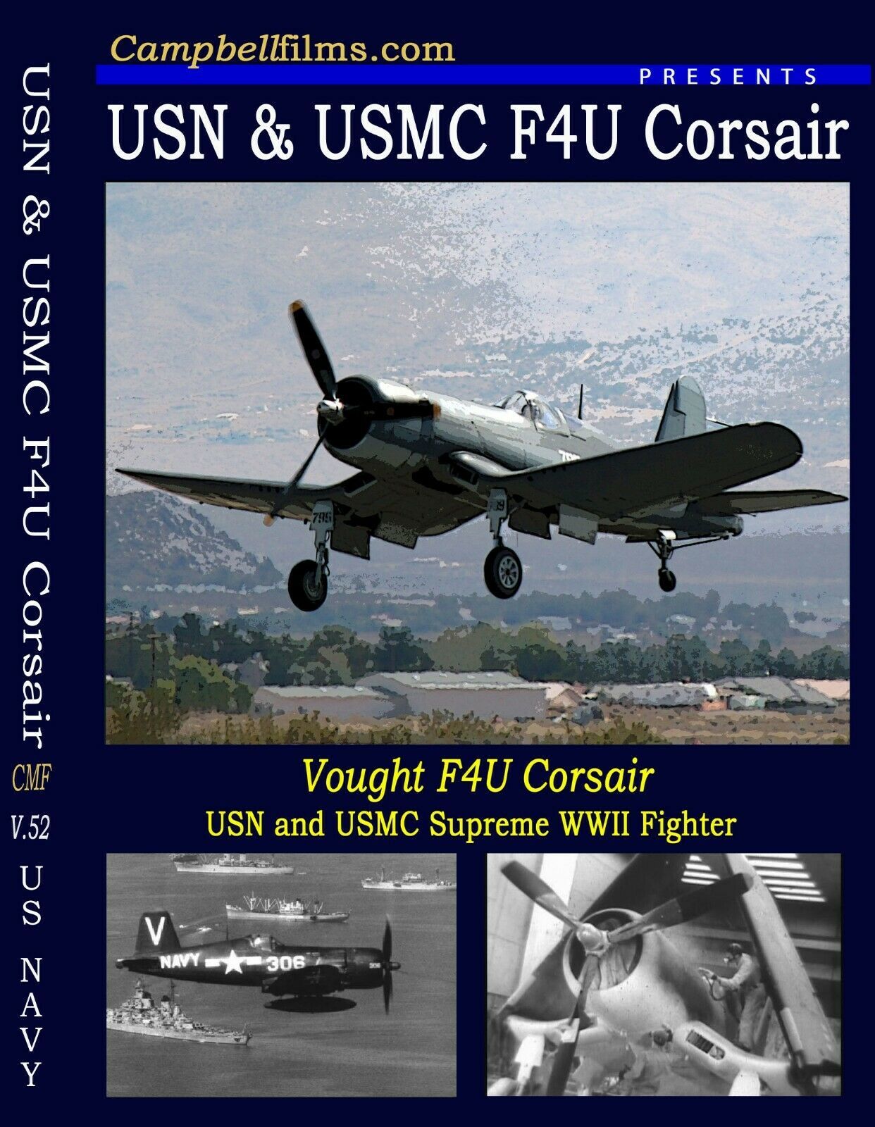 Navy USMC Vought F4U Corsair USN WW2 "Whistling Death" of WW2 Aircraft ...