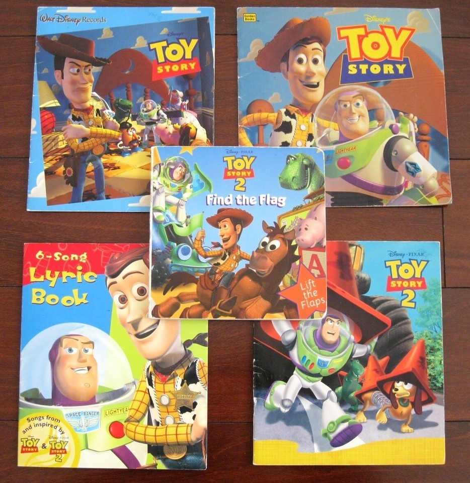 Walt Disney Pixar Toy Story TS2 Buzz & Woody 6-Song Lyric Golden Book ...