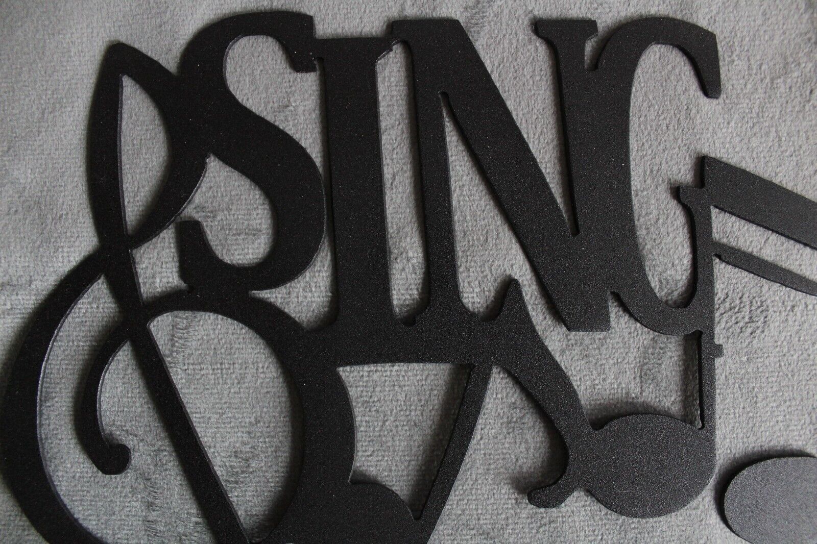Metal Wall Art Decor Black Sing Music Notes Indoor/Outdoor Metal Art ...