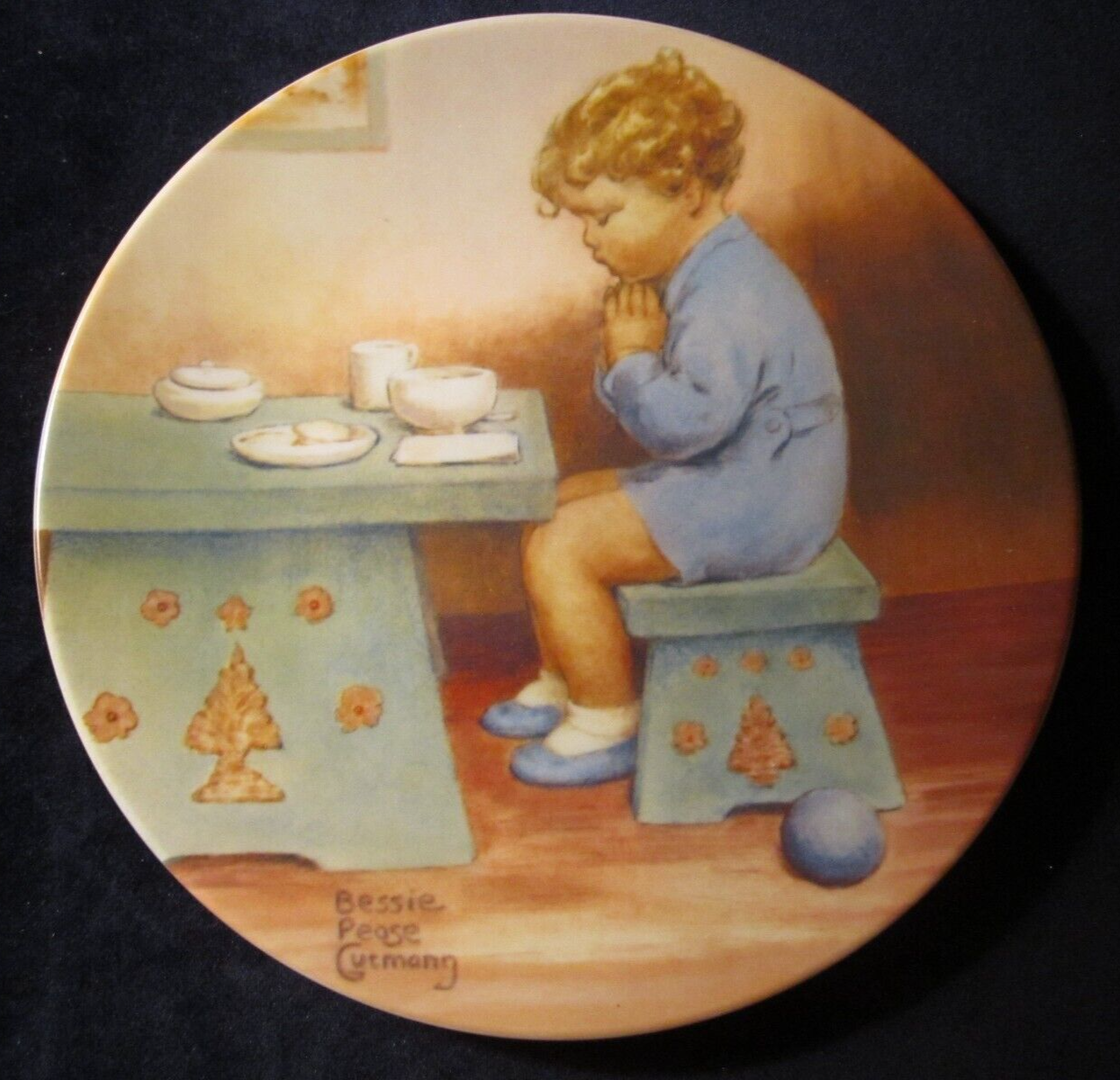 THANK YOU GOD collector plate BESSIE PEASE GUTMANN Magical Moments ...