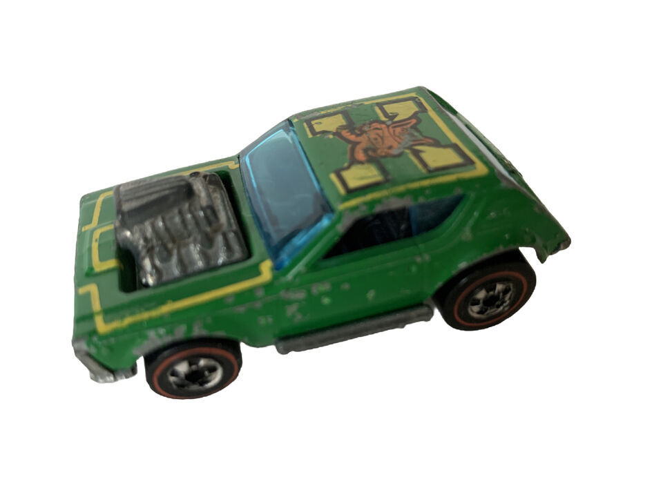 Hot Wheels Redline 1974 Gremlin Grinder Hong Kong green yellow Mattel ...