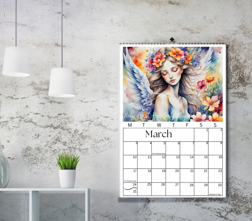 Angel Calendar 2025, Wall, A4, One Month and 50 similar items