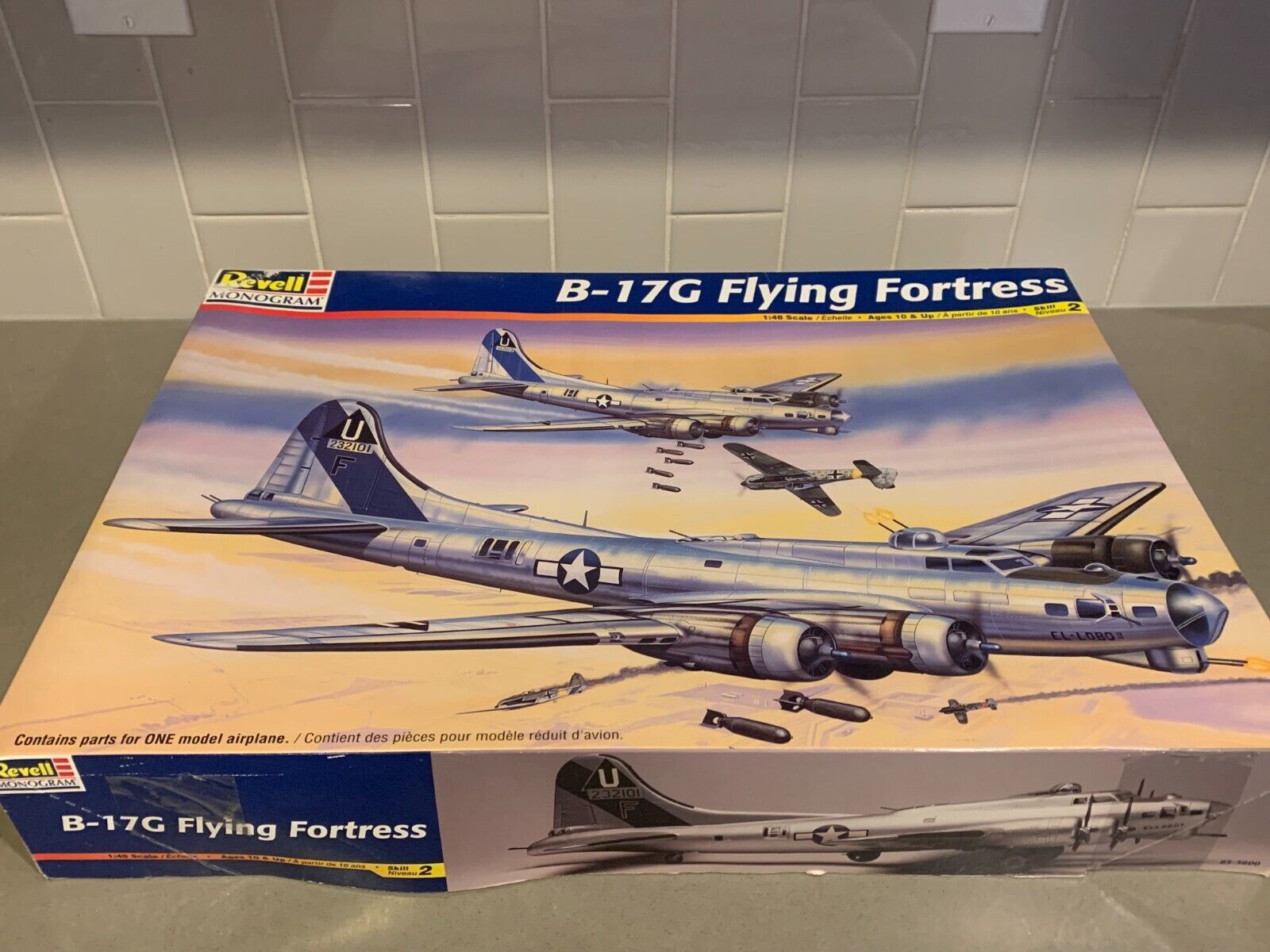 Revell B-17G Flying Fortress Plane Model Kit 1:48 Scale Unassembled ...