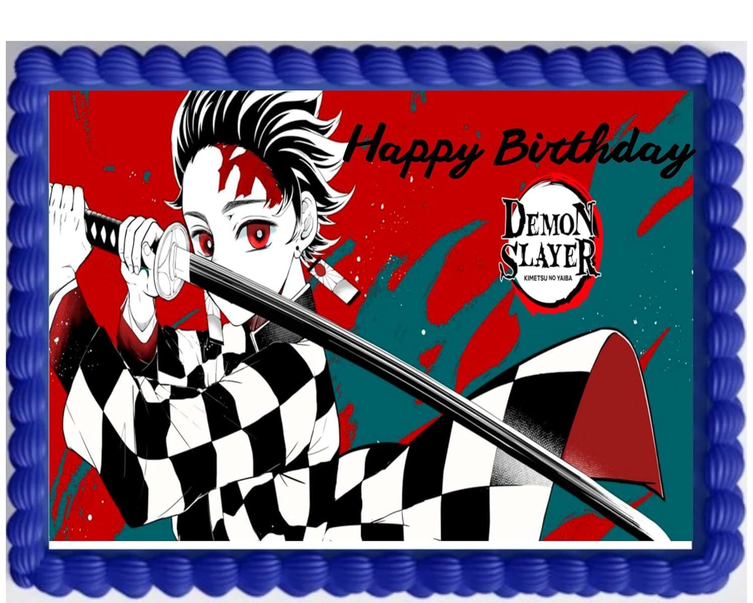 Anime Demon Edible Image Cake Topper Frosting Sheet Icing Paper ...